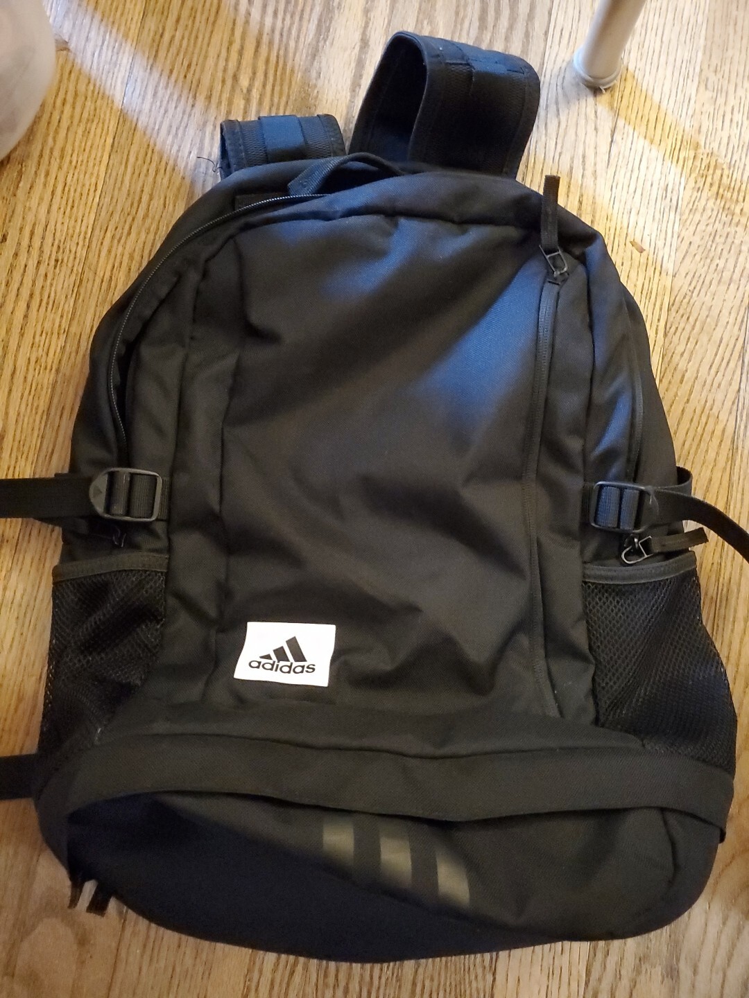 ADIDAS BACKPACK # 90288 All Black White Logo Full Siz… - Gem