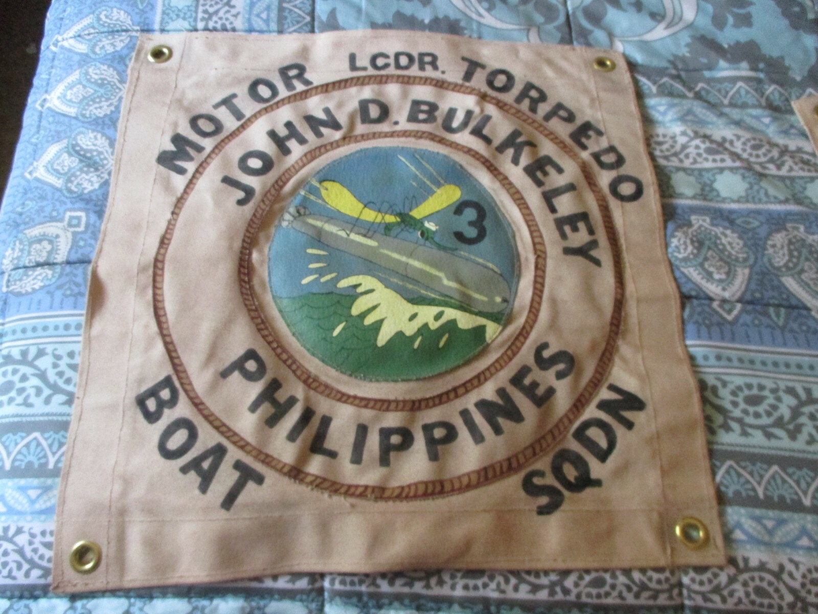 WWII USN PT BOAT MOTOR TORPEDO BOAT SQDN 3 JOHN BULKELEY READY ROOM ...