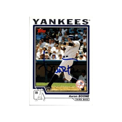 Aaron Boone New York Yankees Autographed Signed 2004 Topps #578 Card ...