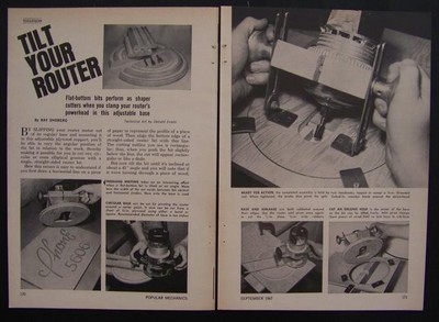 Router Tilt Base How-To build PLANS fits most routers Sign Craving ...