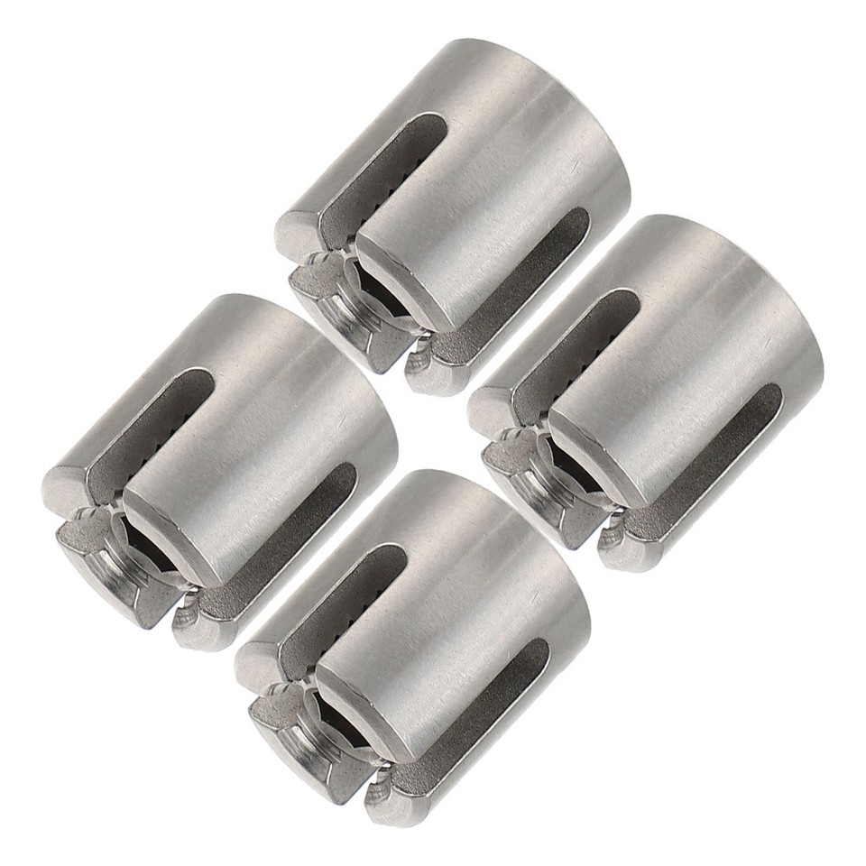 4pcs Cross Cable Clamps - Stainless Steel Cross Cable Clamps for 4mm ...