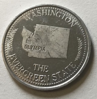 Olympia Washington The Evergreen State Coin Medal | eBay