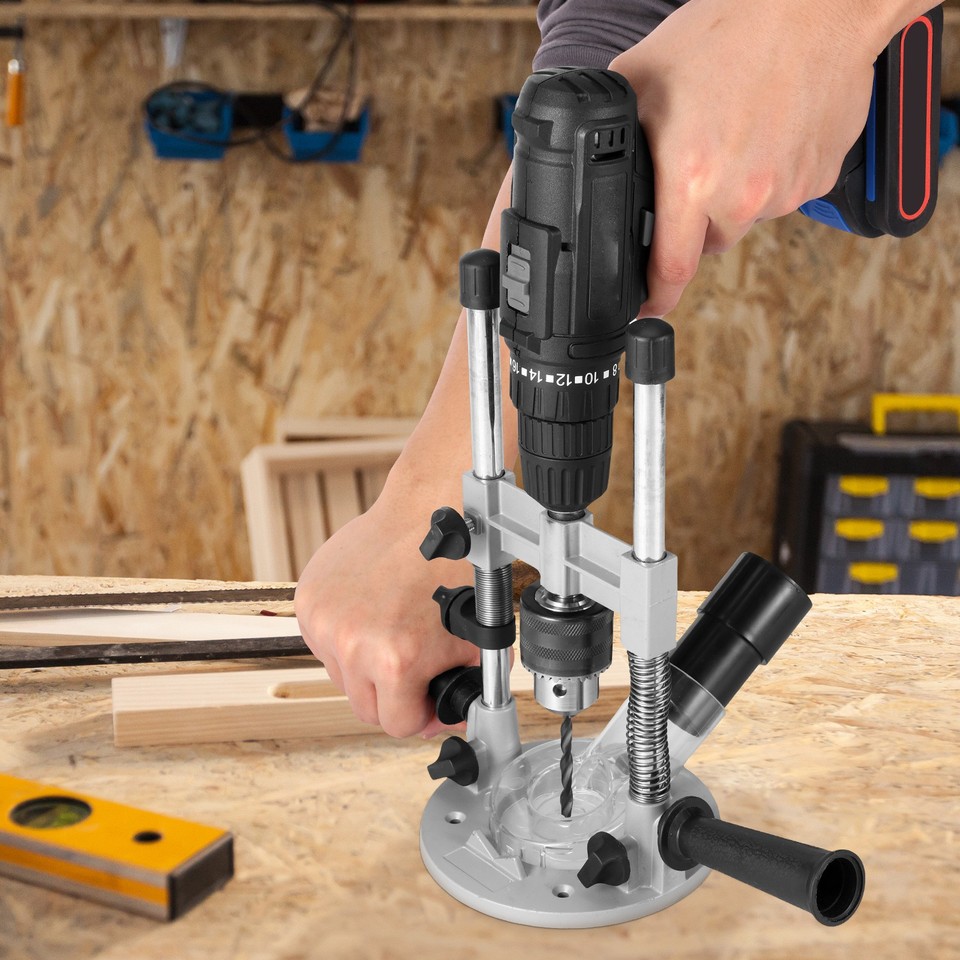 Portable Drill Guide Vertical Drill Press Stand Aluminium Alloy Drill ...