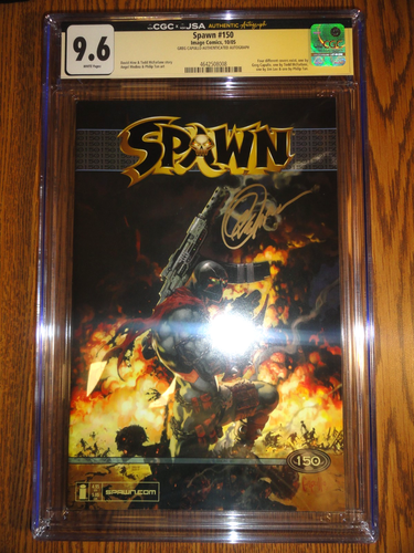 Spawn #150 RARE Capullo Variant Authenticated Autograph CGC 9.6 Signature Image | eBay Australia