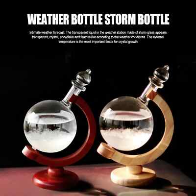 Globe Glass Storm Bottle Weather Station Forecaster Weather Predictor ...