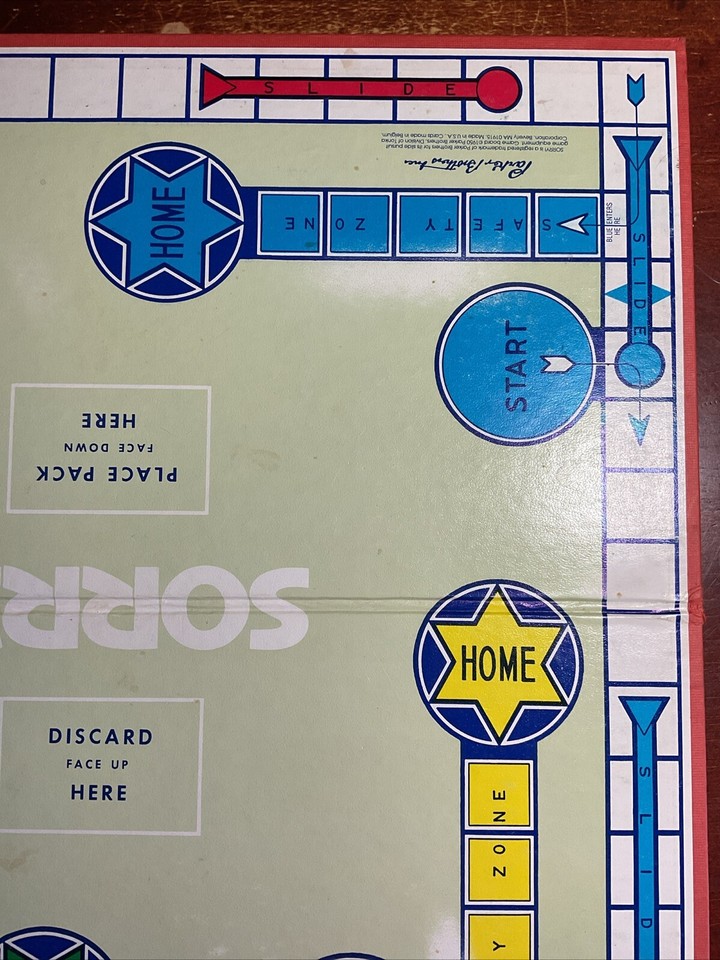 Vintage Sorry Board Game Replacement Game Board Only | eBay