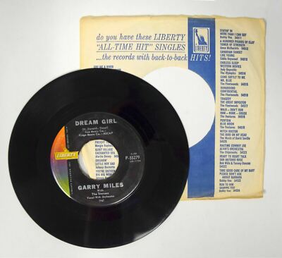Garry Miles DREAM GIRL / WISHING WELL 45rpm 7" Single Liberty F-55279 ...