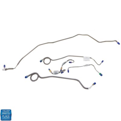 69-72 Chevelle Front Brake Line Kit Standard Drum w/ Wheel Lines ...