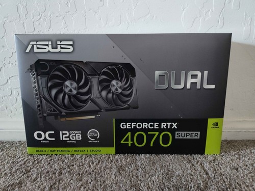 Asus Dual GeForce RTX 4070 Super OC Edition 12GB GPU - (DUAL-RTX4070S ...