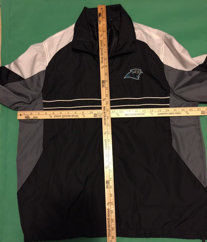 Carolina Panthers Football Windbreaker Sports Illustrated NFL Black And ...