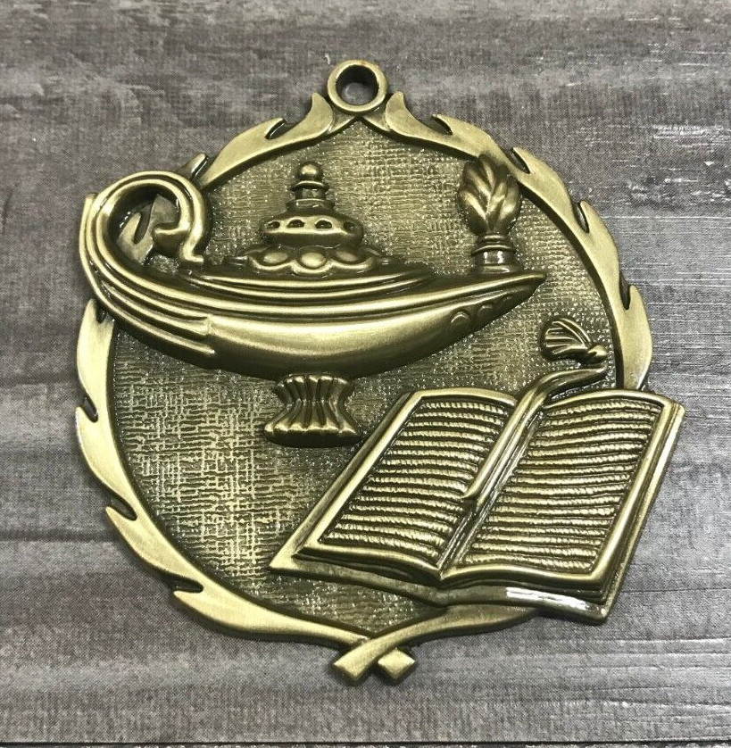 Lamp Of Knowledge Logo With Book