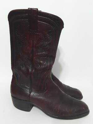 RJ FOLEY Cowboy Boots Men`s US 8.5D Red | eBay