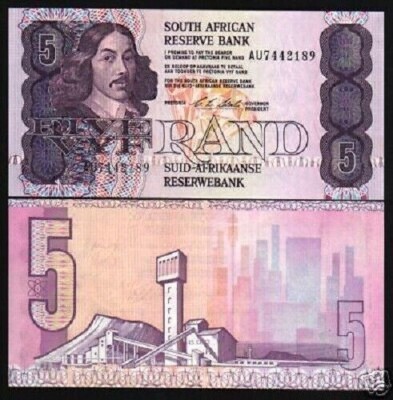South Africa 5 RAND P-119 ND 1990 DIAMOND UNC World Currency MONEY ...