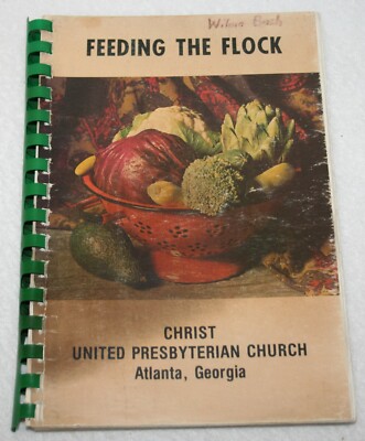 Vintage CHRIST UNITED PRESBYTERIAN CHURCH Atlanta Georgia COOKBOOK ...