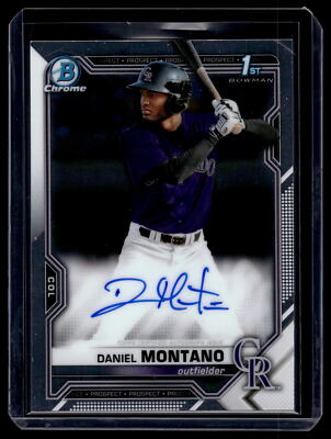 Daniel Montano 2021 Bowman Chrome 1st Autograph Auto Card #CPA-DM | eBay