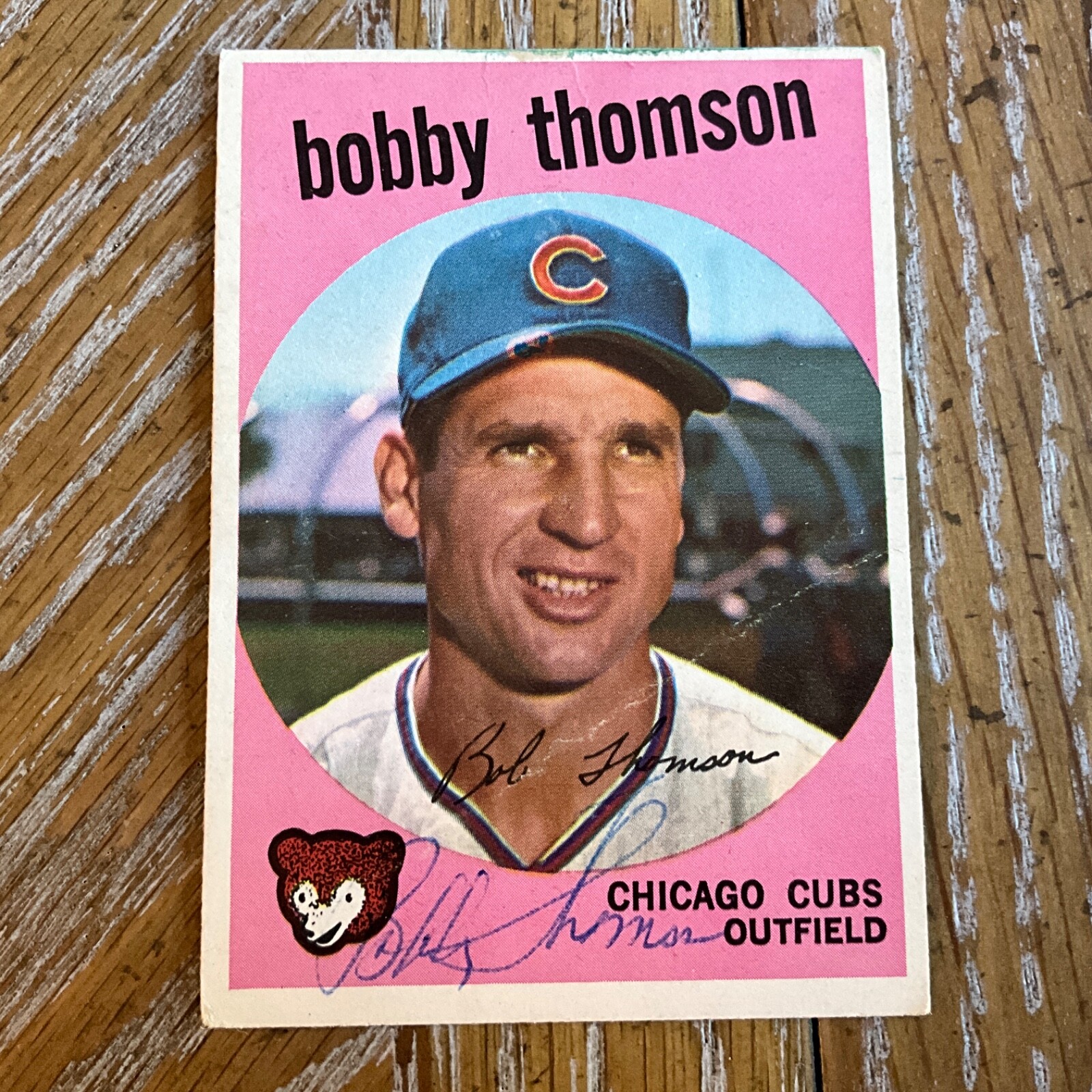 Autographed 1959 Topps BOBBY THOMSON | eBay