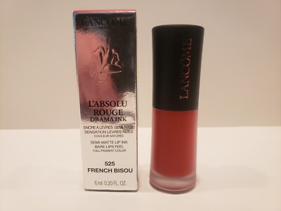 Lancome~L'Absolu Rouge Drama Ink ~ Semi-Matte LIquid Lipstick~#525 ...