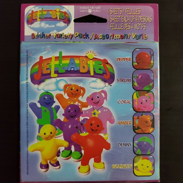 5 Pkgs Jellabies Jellikins Stickers Pepper Strum Coral Amber Denny ...