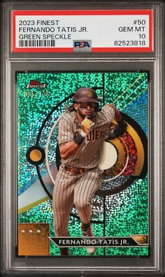 Fernando Tatis Jr. - 2023 Topps Finest Green Speckle Refractor PSA 10 ...