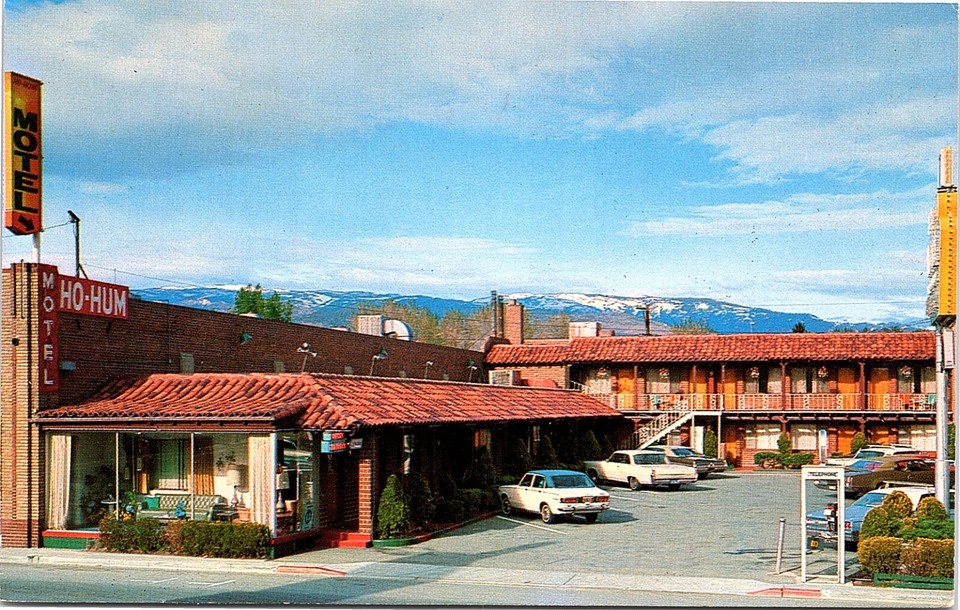1970's Reno, Nevada Ho Hum Motel Vintage Phone Booth, Carte Blanche ...