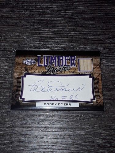 2022 Leaf Lumber Baseball Bobby Doerr Cut Auto #'ed/35 (HOF Inscription ...