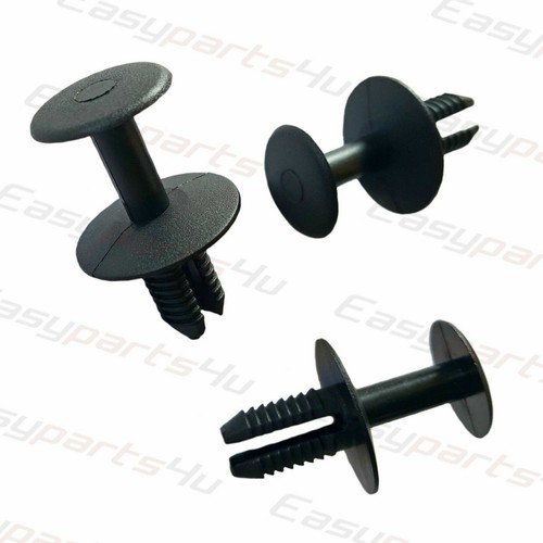 20x 8mm Hole Wheel Arch Trim Clips Plastic Rivets Peugeot Renault Grey ...