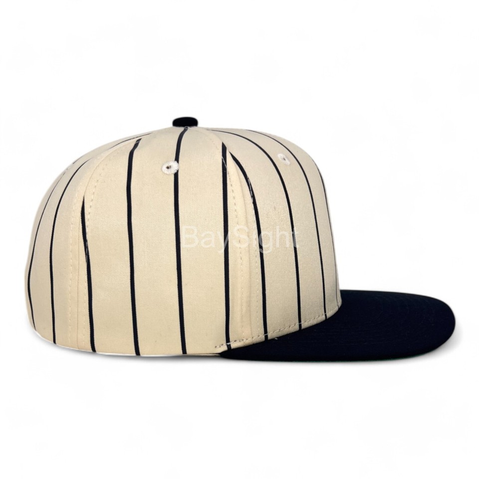 Mens Snapback Hat Adjustable Pro Sport Striped Baseball Ball Cap with ...