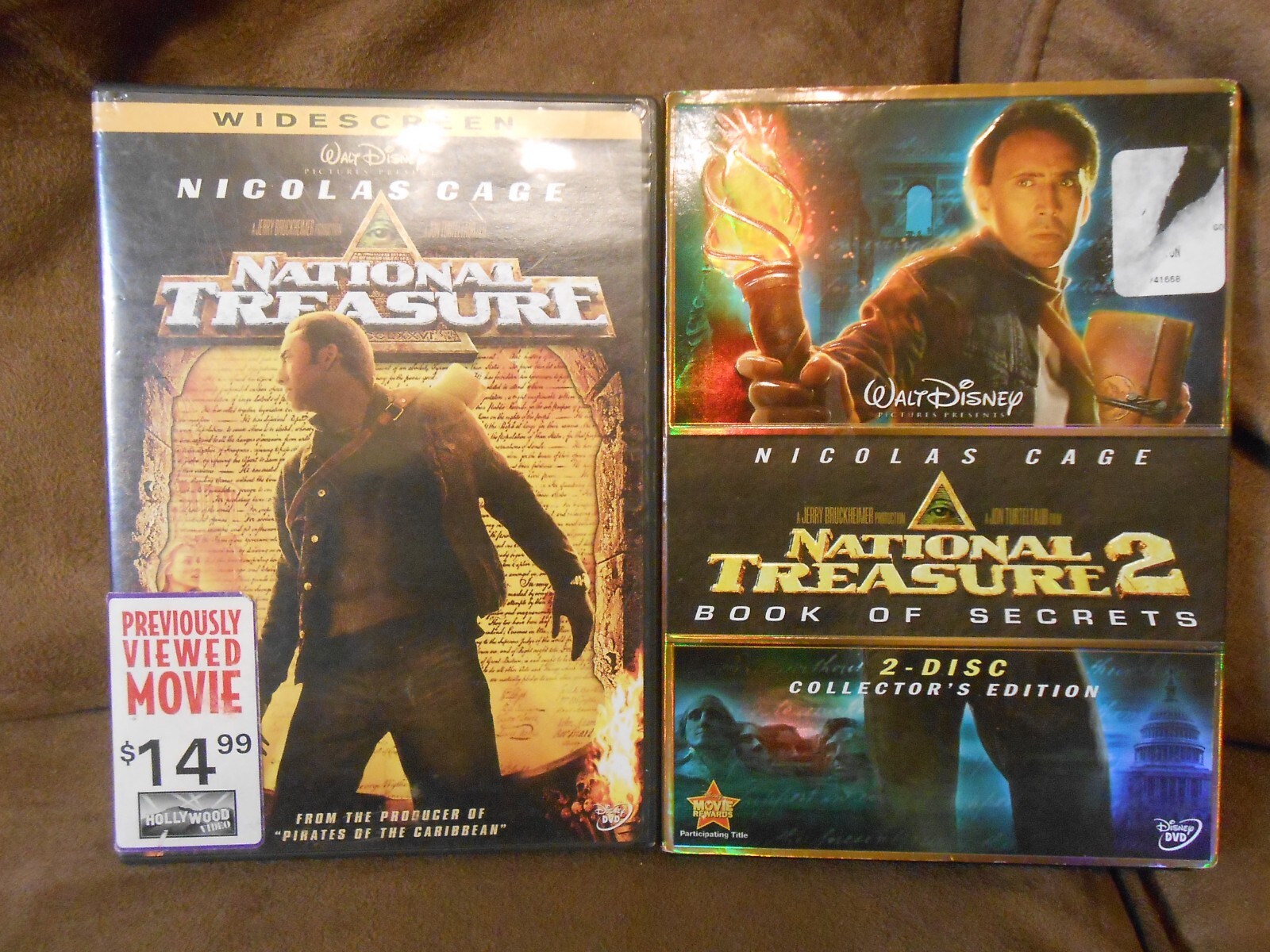 Lot of (2) National Treasure National Treasure 2 Disney DVD Movies ...