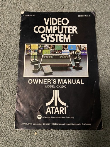 Atari CX2600 Owners Manual Video Computer System 1978 | eBay