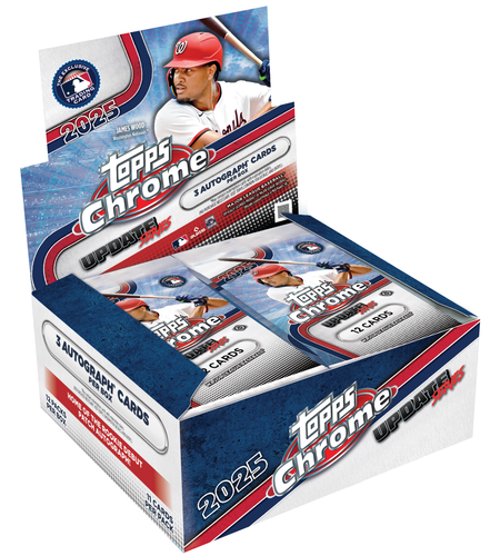 2025 TOPPS CHROME UPDATE SERIES HOBBY JUMBO BOX (3 AUTOS) Baseball ...