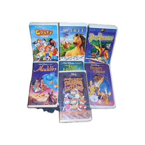 VHS Lot Of 7 Walt Disney Children Family Classic Movies Animated RARE ...