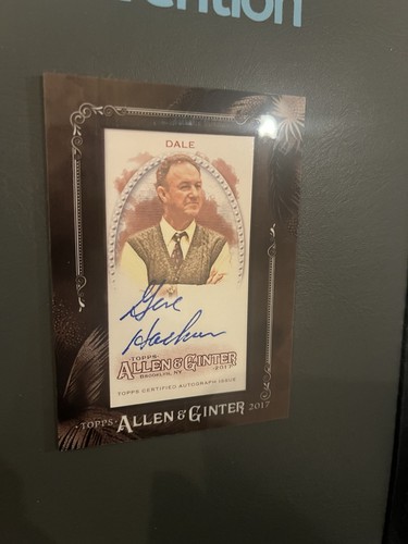 GENE HACKMAN 2017 Topps ALLEN GINTER Auto Signed HOOSIERS Norman Dale ...