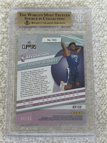 Shai Gilgeous-Alexander 2018 Revolution Chinese New Year Emerald /88 RC ...