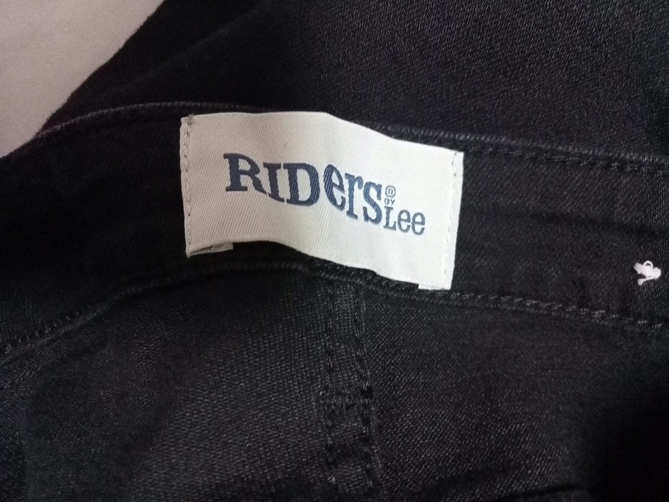 Lee Riders Distressed Hi-Rider Black Denim Jeans Size W 6 L 32 | eBay ...