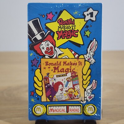 McDonalds Magical Radio Ronald Makes It Magic #1 Vintage Cassette Tape ...