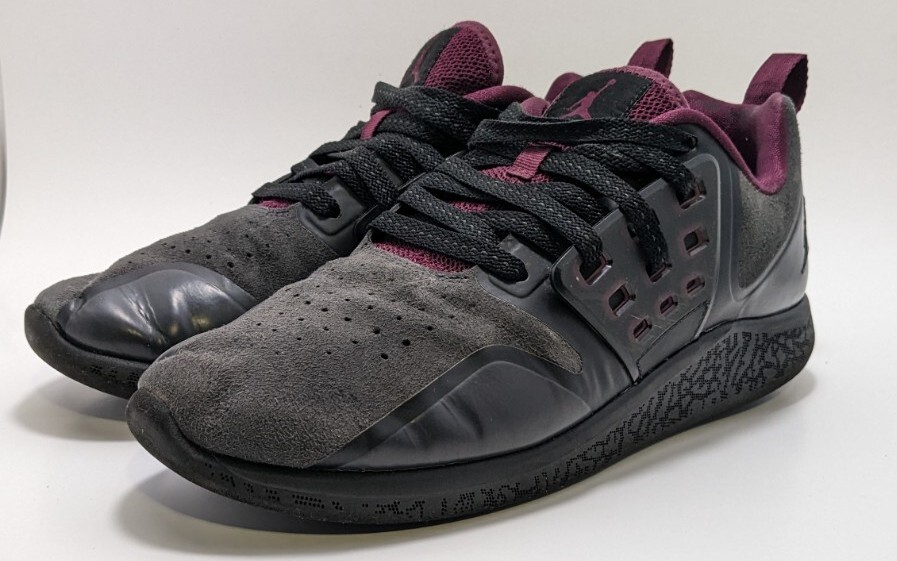 Air Jordan AA4302-017 Shoes Charcoal Grey Raspberry Men's Sneakers Size ...