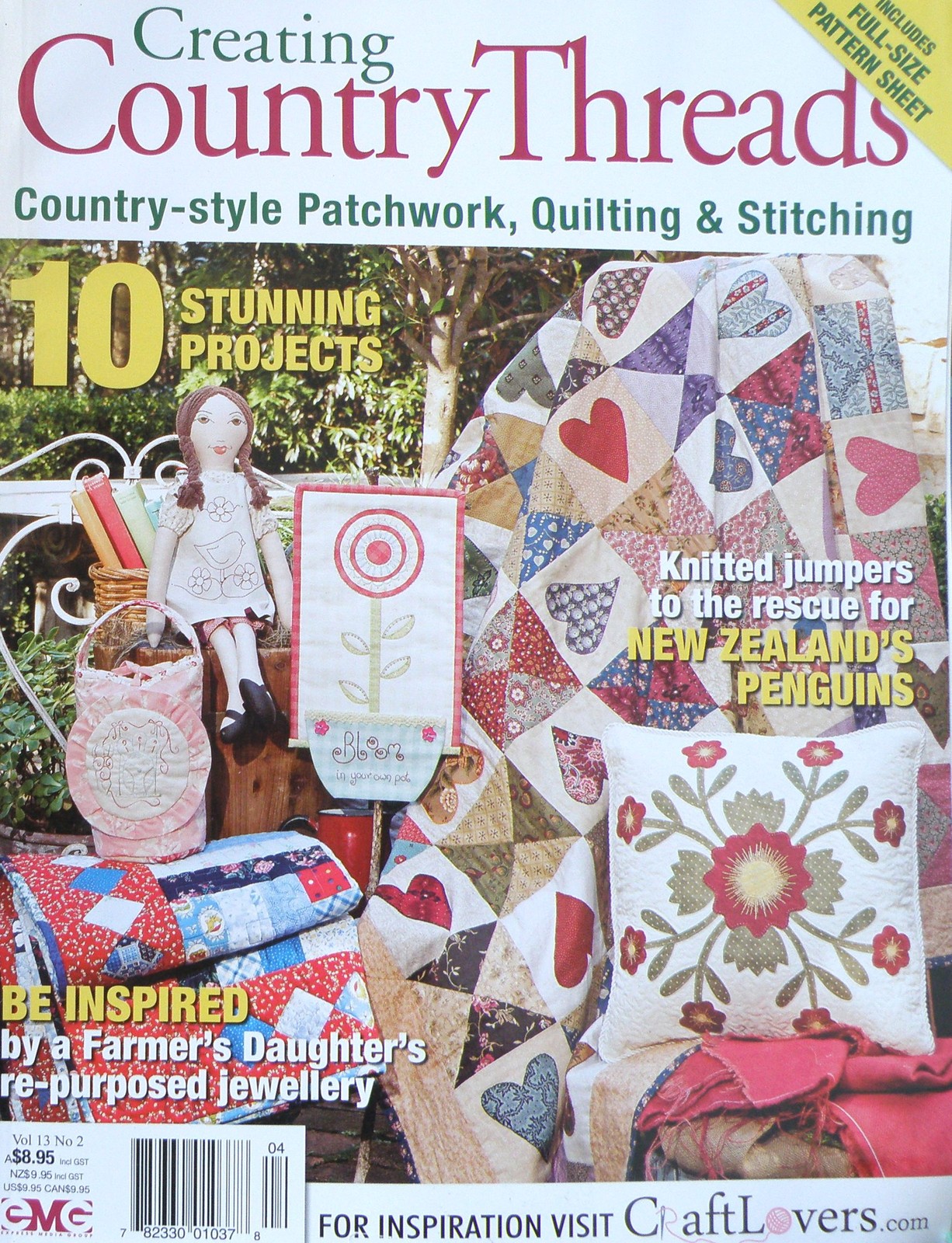 Country Threads Magazine Vol 13 No 2 - SAVE 25% Bulk Magazine Discount ...