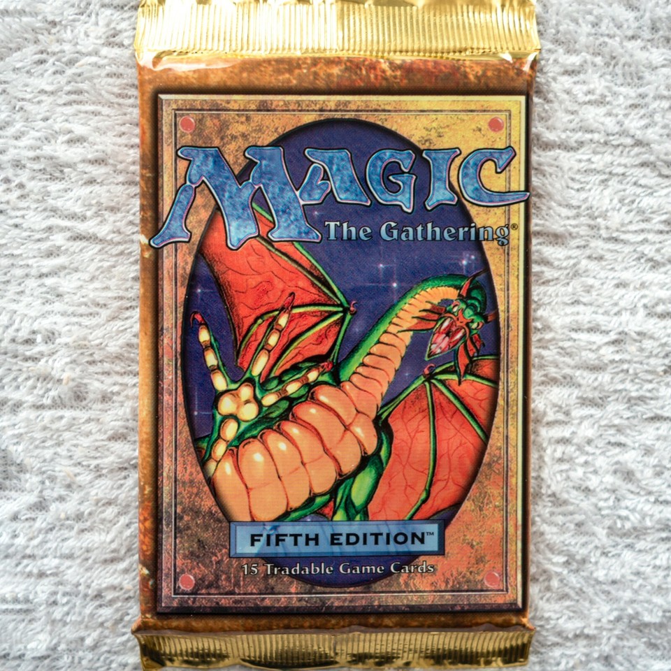 MTG: 5x 5th EDITION Factory Sealed Booster Packs - 1 of Each Cover Art ...