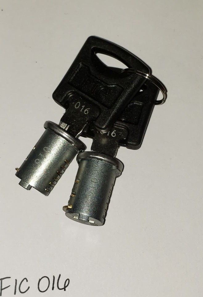 2 FIC BLACK TUMBLER LOCKS AND KEYS | eBay