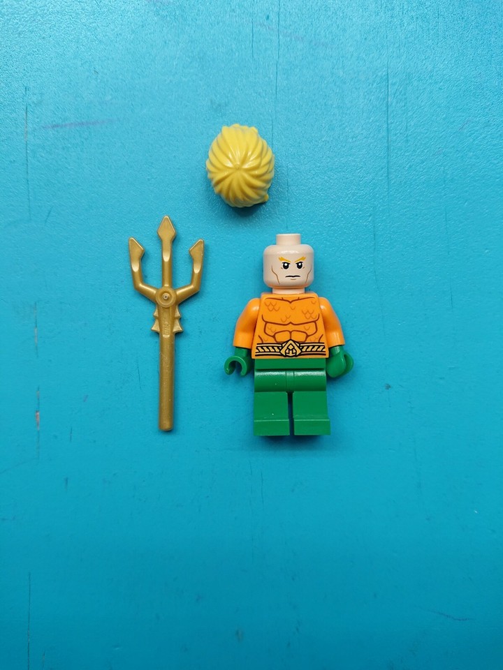 Lego DC Super Heroes Minifigure Aquaman 76000 76027 71237! | eBay