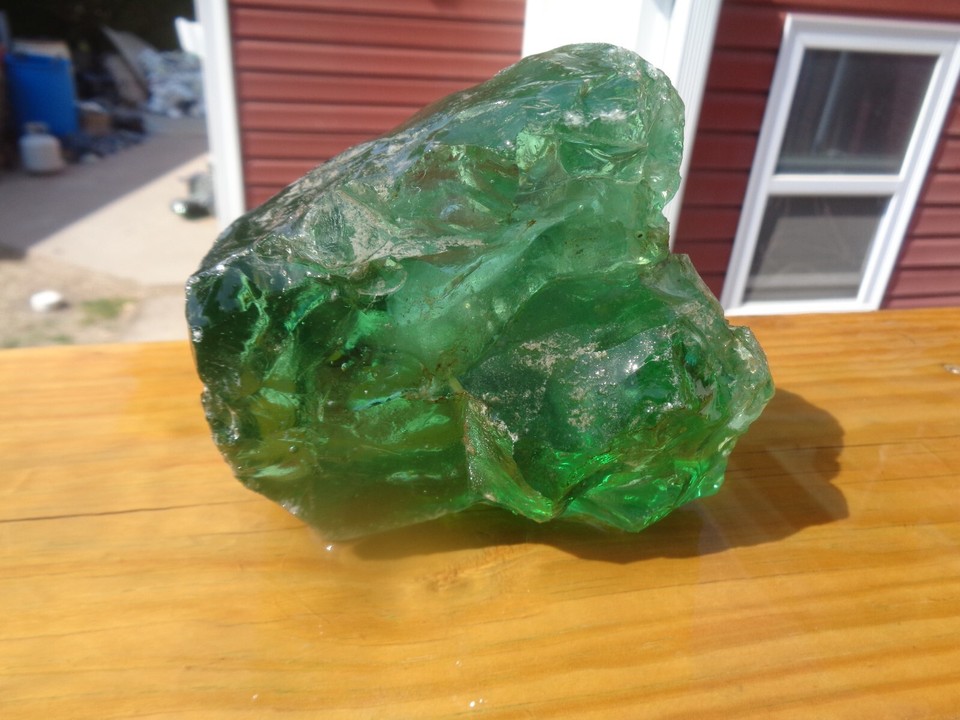 Glass Rock Slag Pretty Clear Green 2.12 lbs CC74 Rocks Landscaping ...