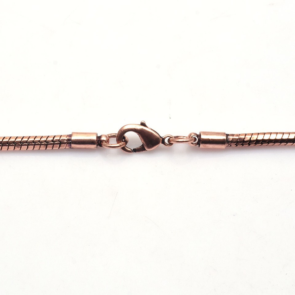 100% Oxidized Pure Copper Snake Chain Link Chain Necklace Jewelry RJ ...