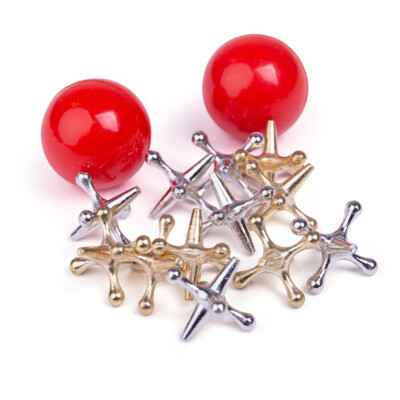 Bigjigs Toys Traditional Jacks Game, Jumping Jacks, Kids Games, 12 Play ...