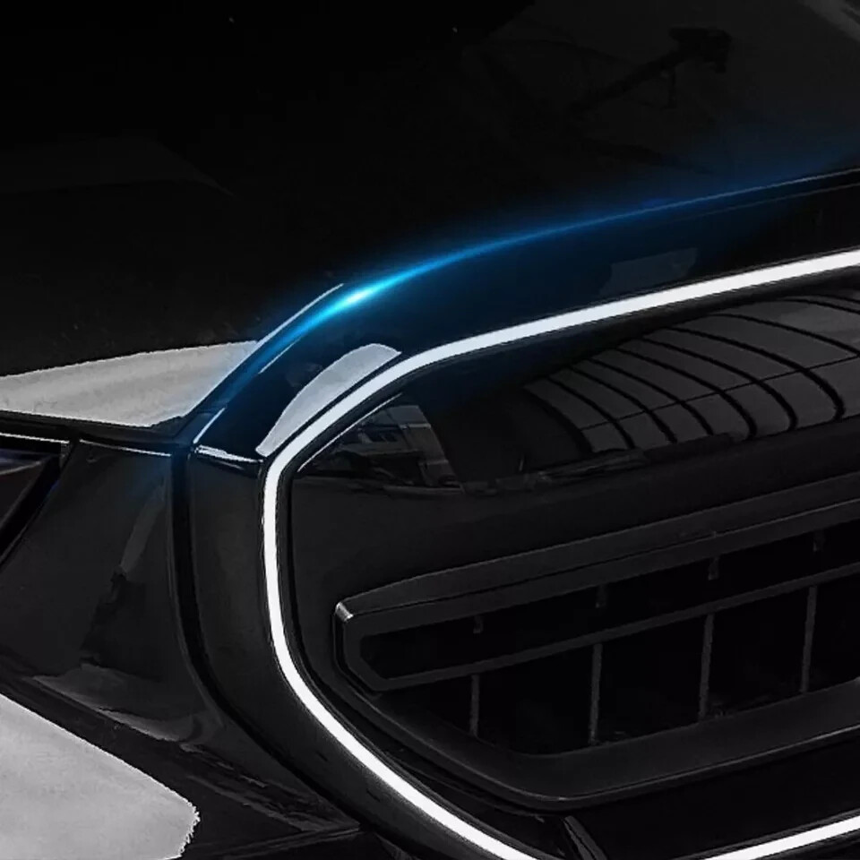 Gloss Black LED Grille fits for BMW 5 i5 2024 2025 G60 G68 Update All ...