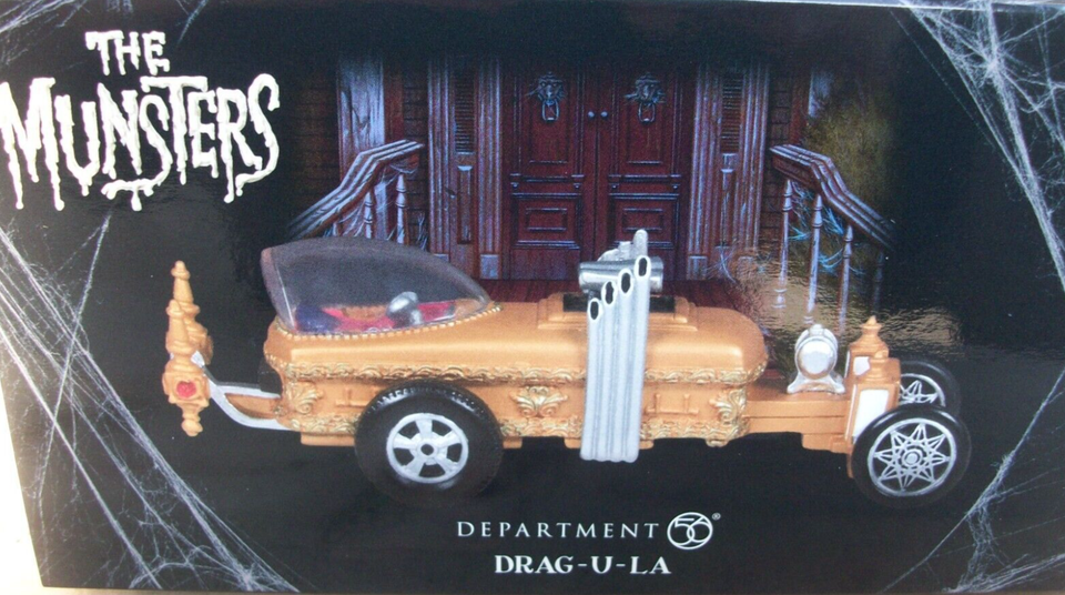 The Munsters Grandpa's DraguLa Dept 56 RESIN Monster Hot Rod Coffin ...