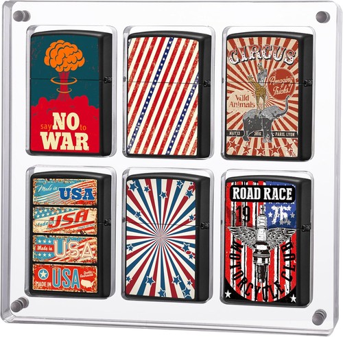 Magnetic Acrylic Lighter Display Case Box for Zippo, Fits2.36x1.57x0.55 ...
