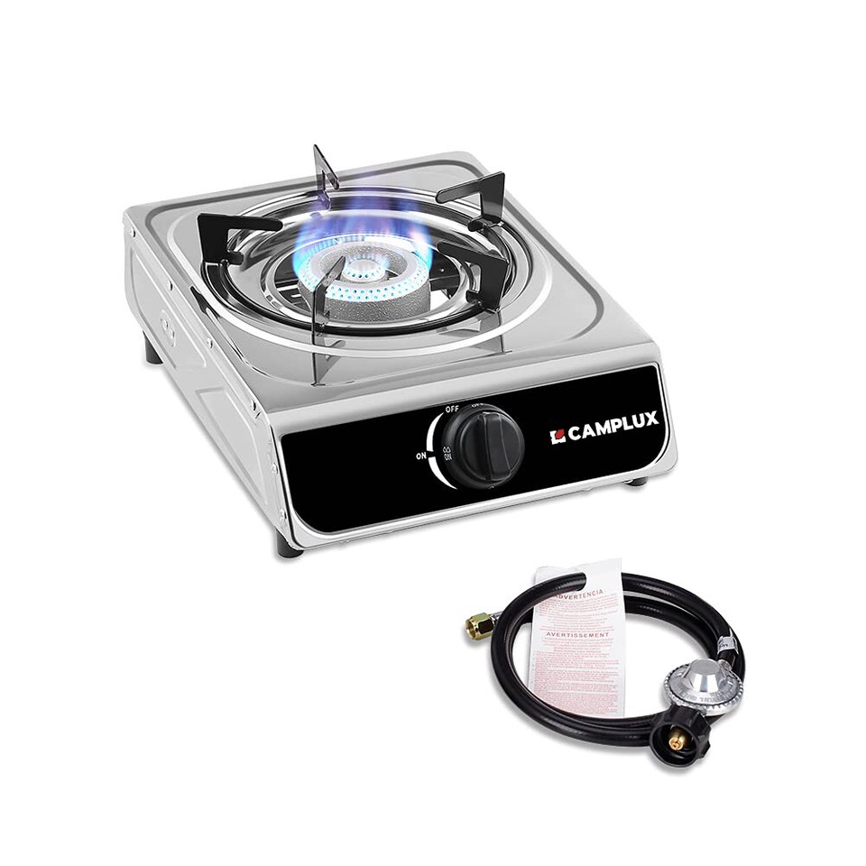 Camplux Portable Gas Cooktop Stand with AUTO Ignition LPG Propane ...