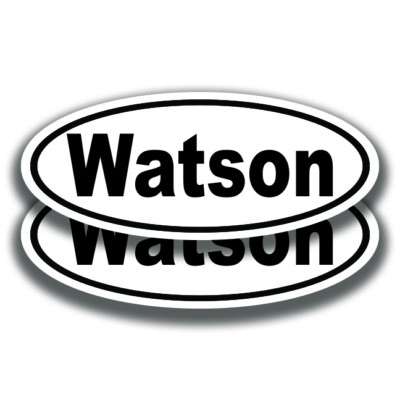 WATSON NAME DECALs 2 Stickers Bogo Car Truck Bumper Window | eBay