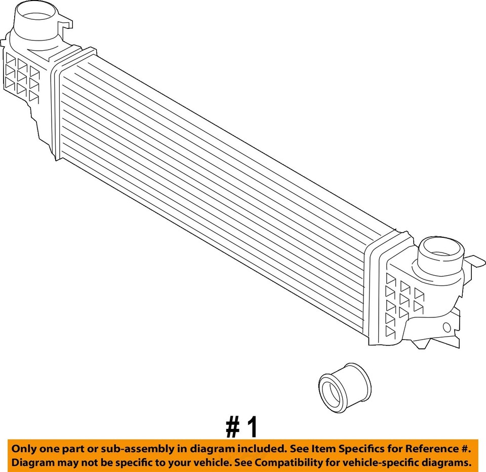 FORD OEM 15-23 Edge,MKX,Nautilus Cooling Intercooler-Intercooler ...
