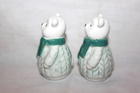 ADORABLE Christmas White Polar Bear Salt Pepper Set Holiday Winter Gift ...